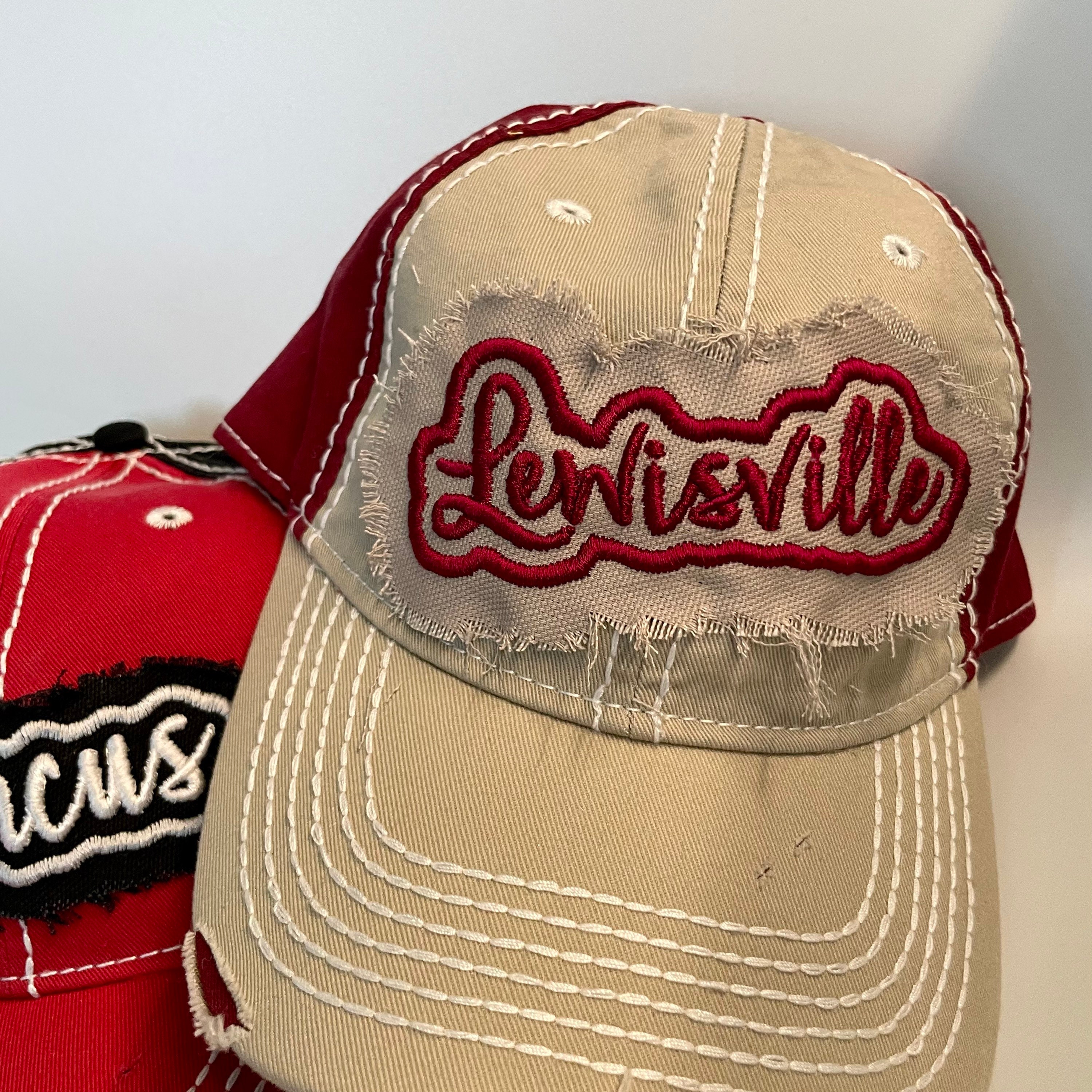 School Spirit Raggy Hat / High School Baseball Hat / Lewisville ...