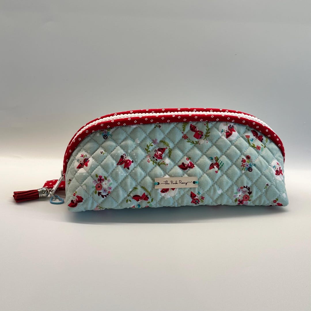 Quilted Little Red Riding Hood Pouch / Quilted Cosmetic / Handmade ...