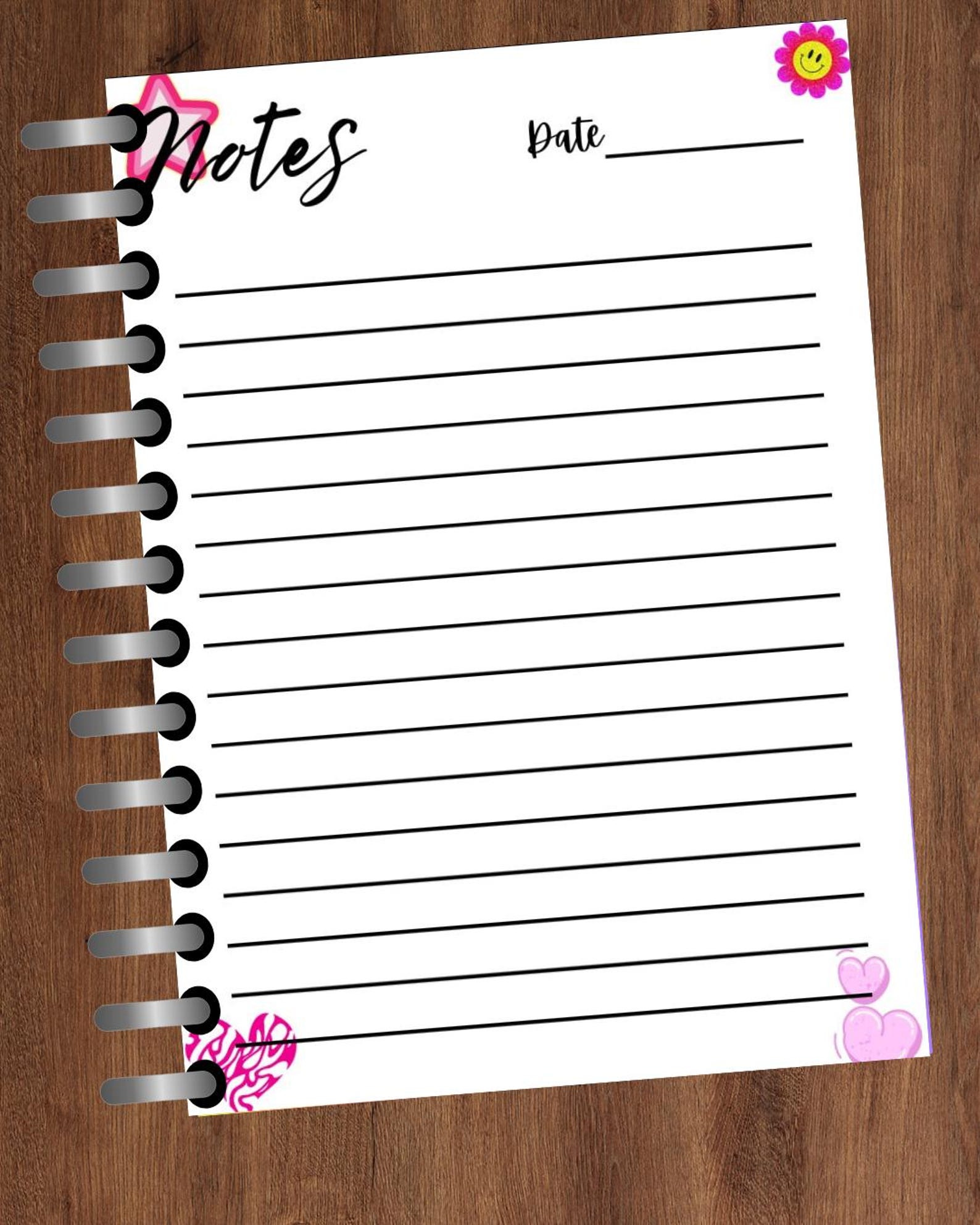 Y2k-themed Digital Notebook | Simple & Easy-to-use Printable PDF | 30 ...