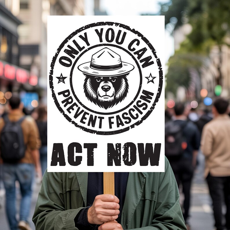 Anti Fascism Protest Sign: 18x24 Printable Digital Download - Etsy