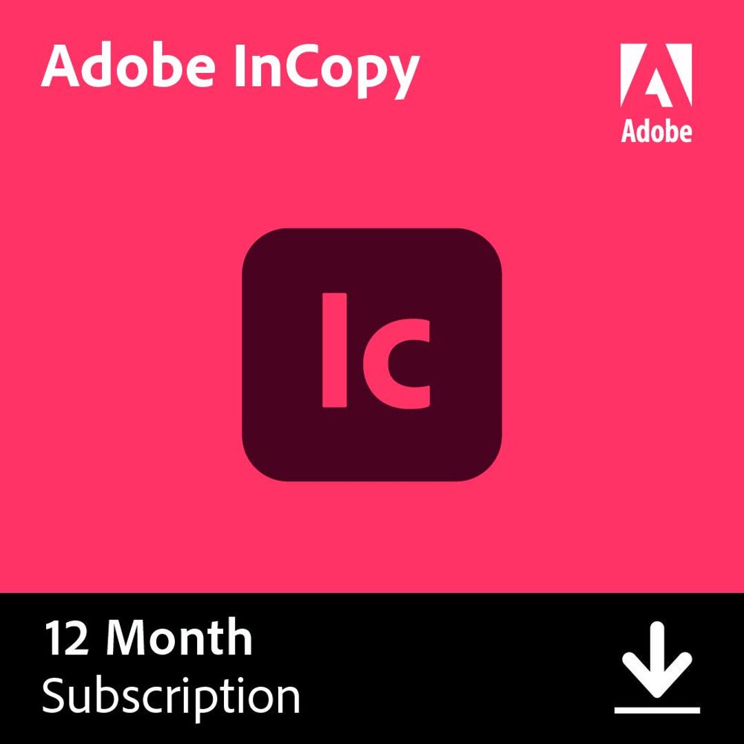 Adobe Incopy 2025 – 12-month Subscription | Windows & Mac | Digital ...