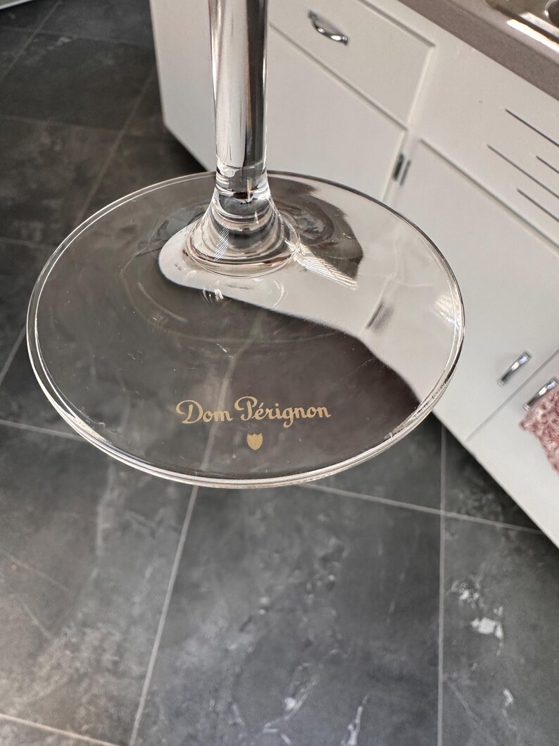 Dom Perignon Champagne Glasses (5) - Etsy