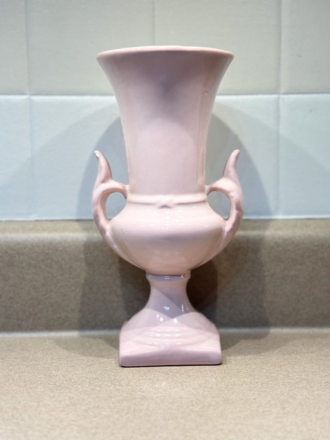 Vintage Pink Haeger Urn Vase - Etsy