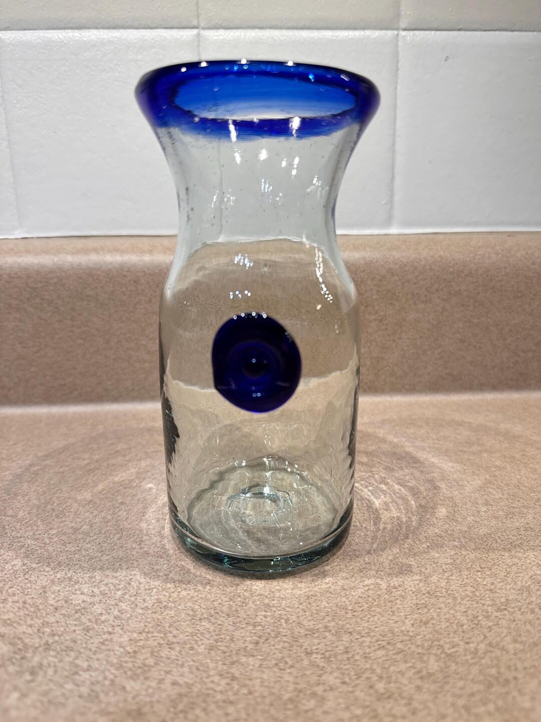 Hand Blown Small Glass Carafe - Etsy