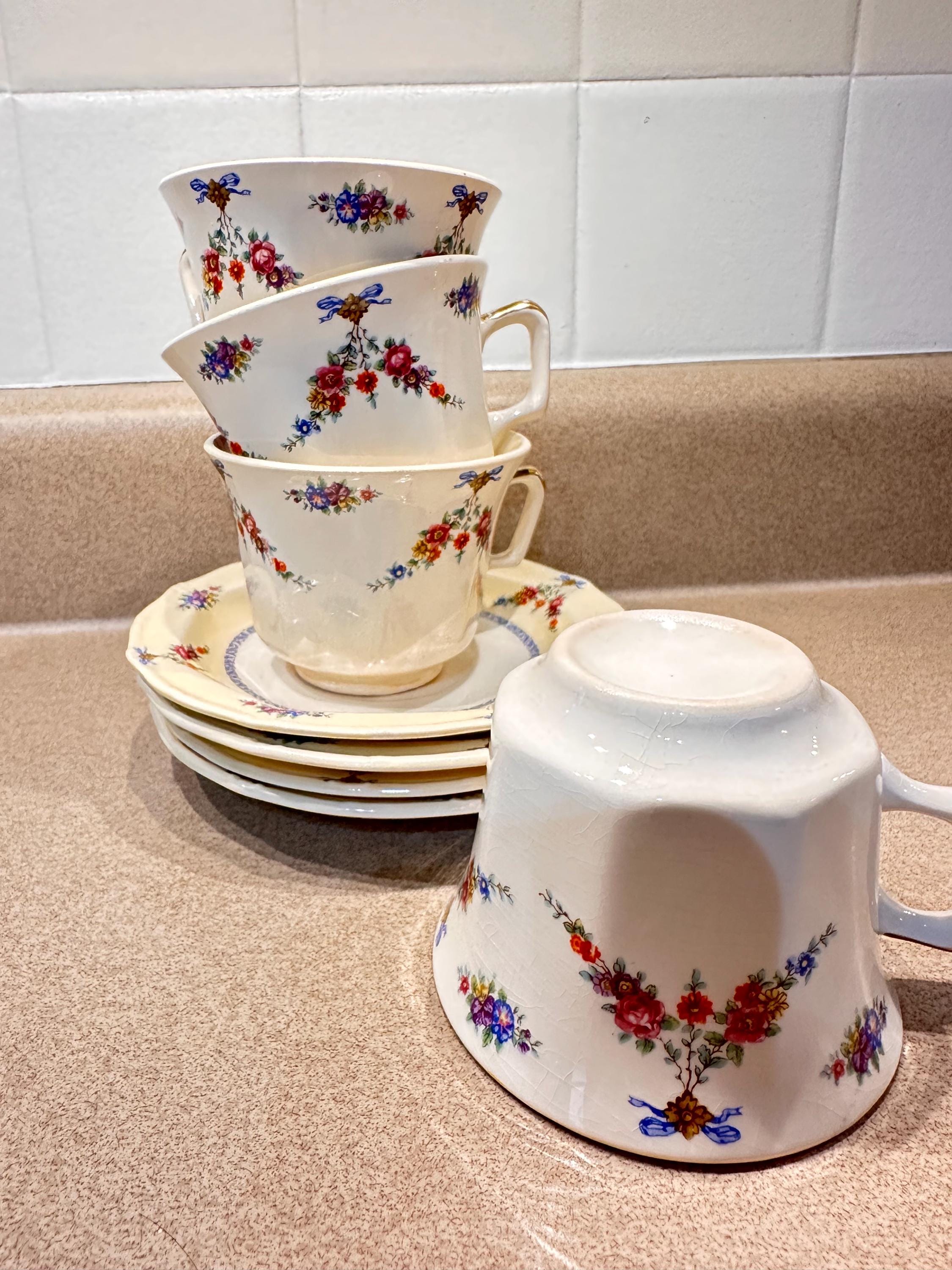 Vintage Taylor Smith & Taylor Paramount Ivory China Set - Etsy