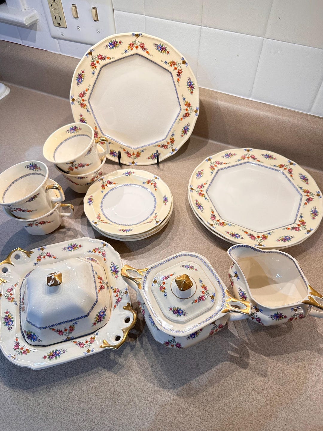 Vintage Taylor Smith & Taylor Paramount Ivory China Set - Etsy