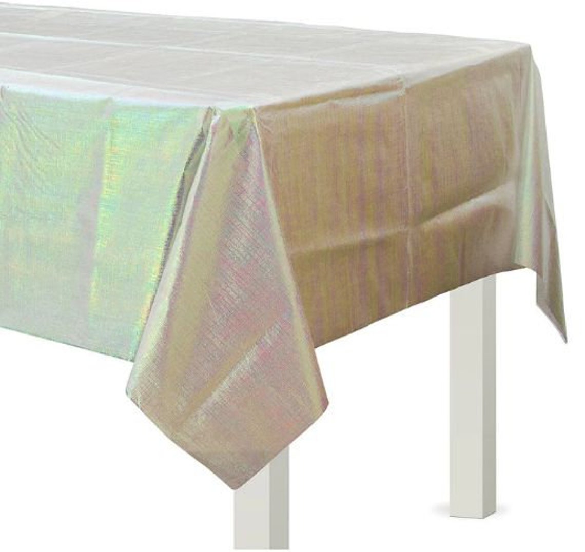 Iridescent Shimmer Tablecloth 54 X 102 Inch Reusable - Etsy