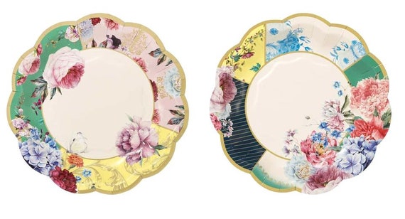 Shabby Chic Paper Plates And Napkins