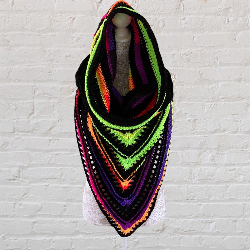 Neon Scarf - Etsy