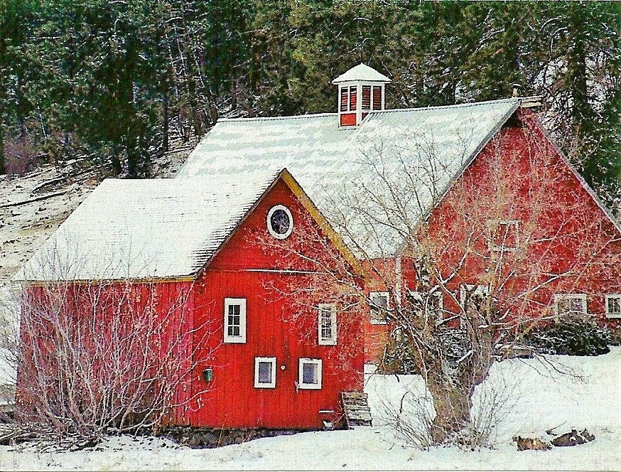 Red Barns - Etsy