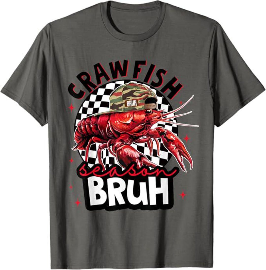 Crawfish Season Bruh Funny Crawfish Hat Boy Crawfish Boil Sublimation ...