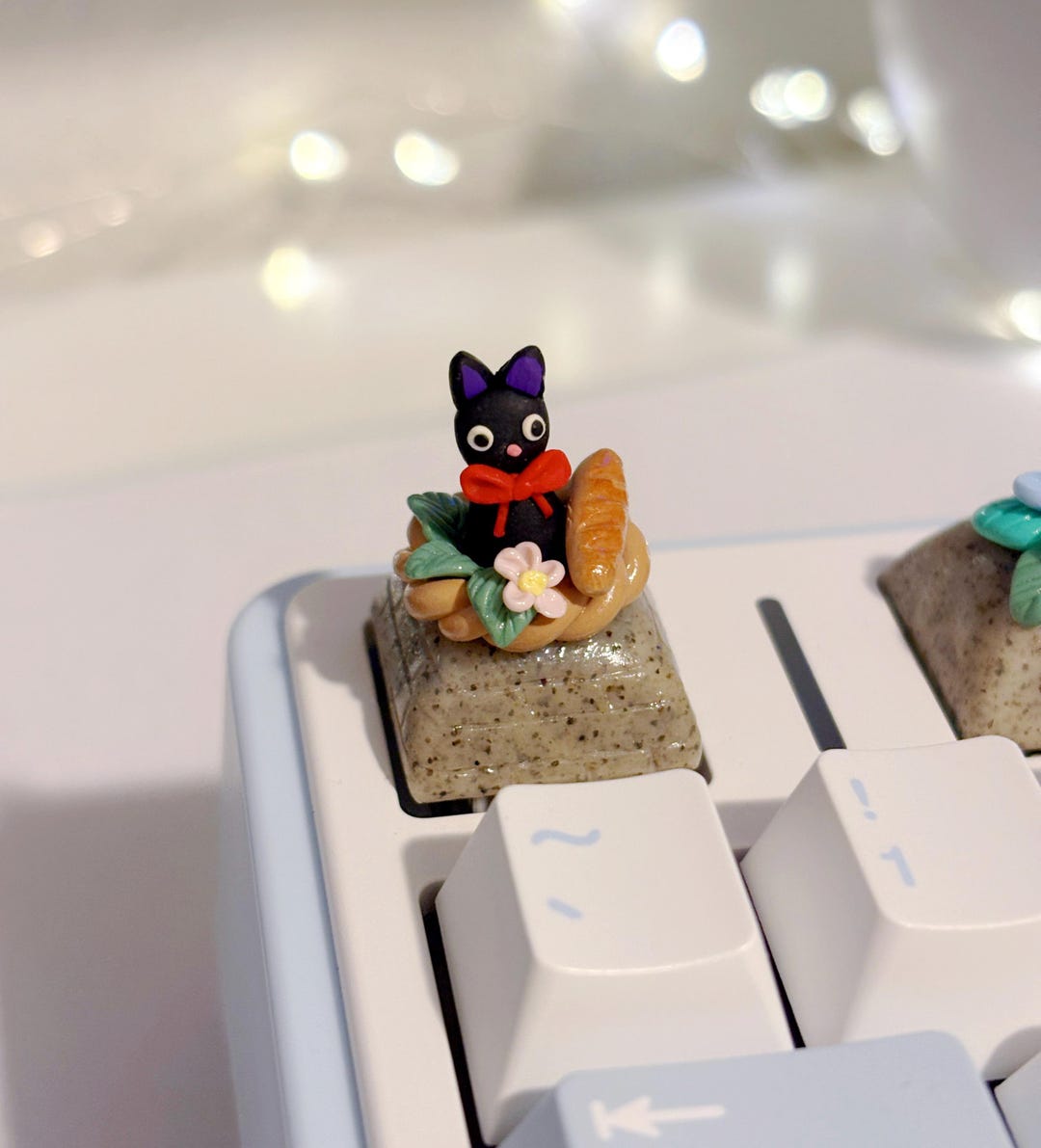 Jiji Cat Artisan Keycap | Handmade Ghibli Studio Inspired Keyboard ...