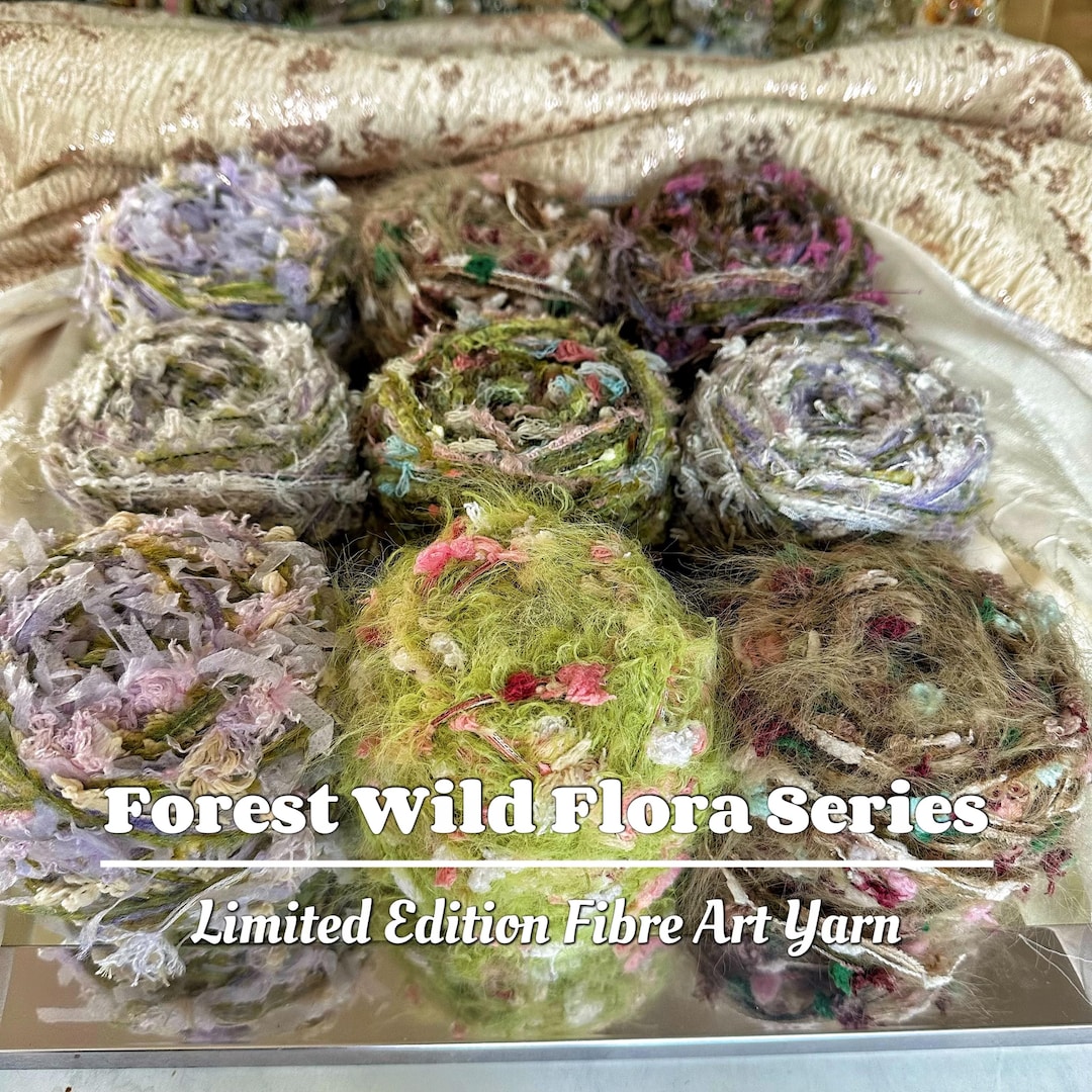 Forest Wild Flora Series Limited Edition Fibre Art Yarn –100g Textured ...