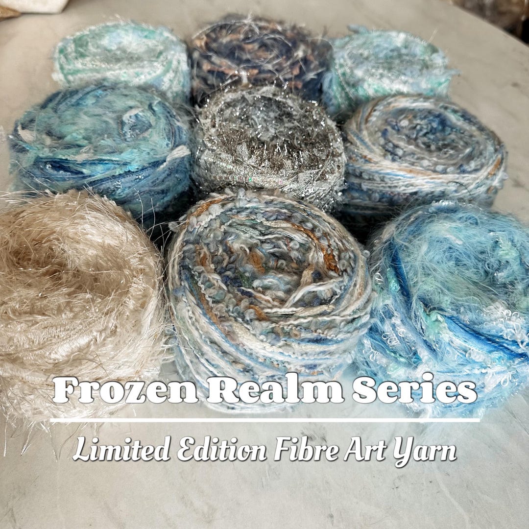 Frozen Realm Series – Limited Edition Fibre Art Yarn - 100g Textured ...