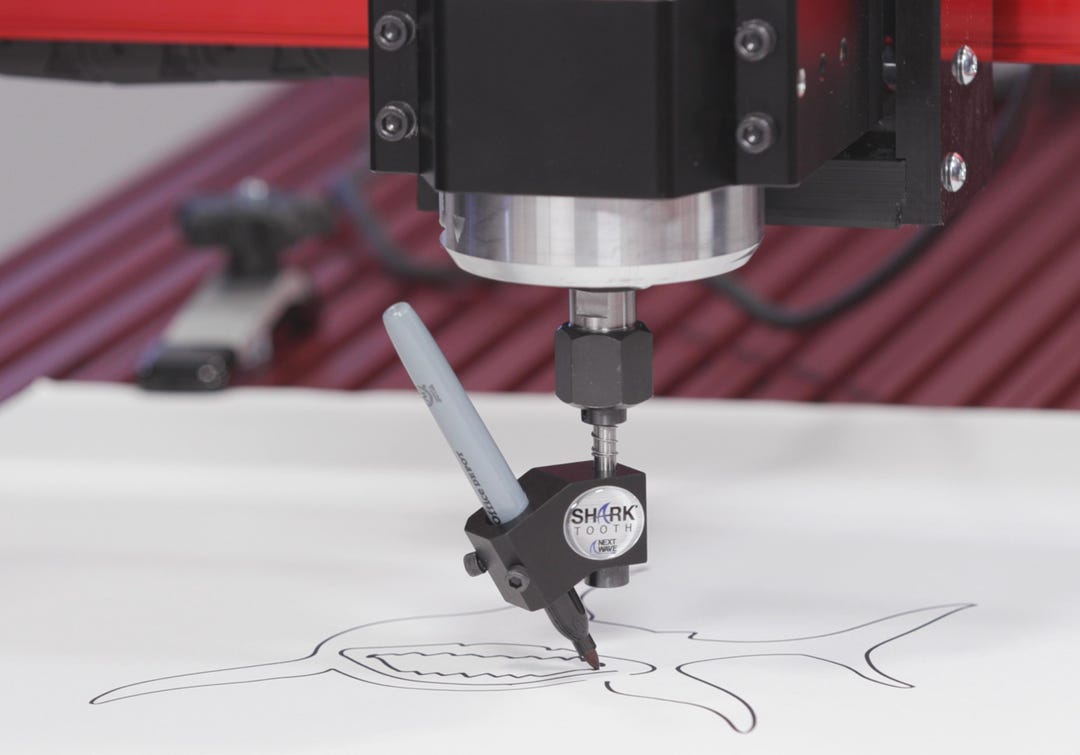 Universal Pen Drawing/plotter Attachment for CNC Router/spindle W/ 1/4 ...