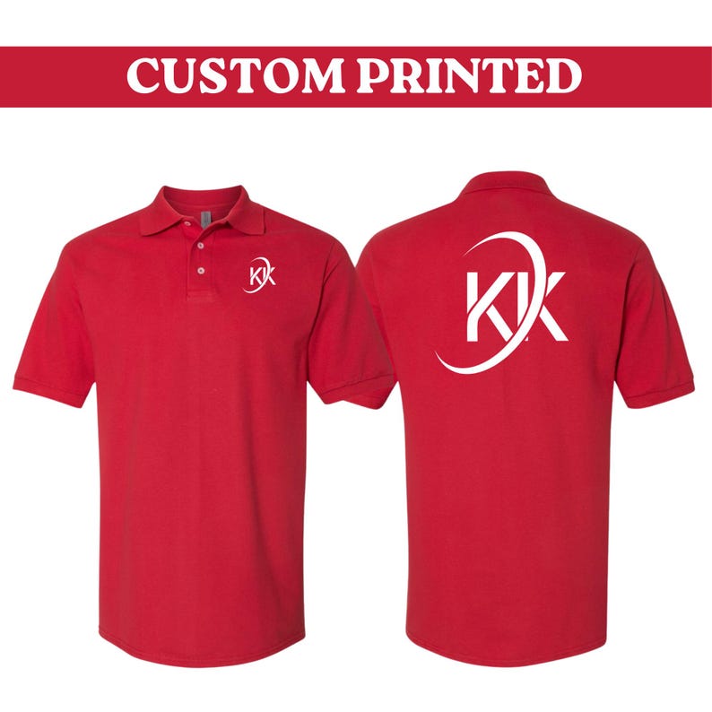 Customized Front Back Polo Shirt, Custom Polo Shirts, Custom Business ...