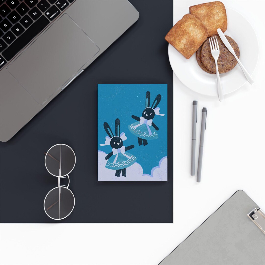 Bunny Journal, Cute Notebook, Rabbit Diary, Woodland Animal Planner ...