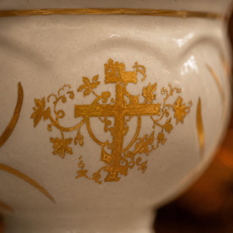 Ceramic Oil Lamp 4.7in Orthodox Vigil Lamp With Wick and Float Set - Etsy