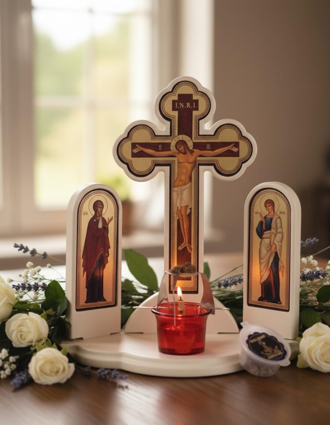 Jesus Christ of Sinai With Virgin Mary, St John and Archangels ...