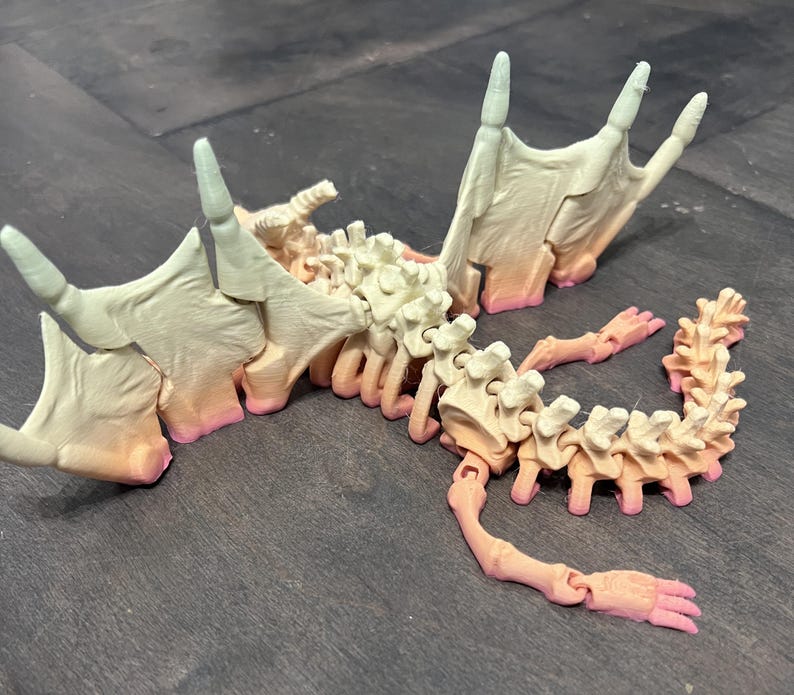 Articulated Skeleton Dragon With Wings - Etsy