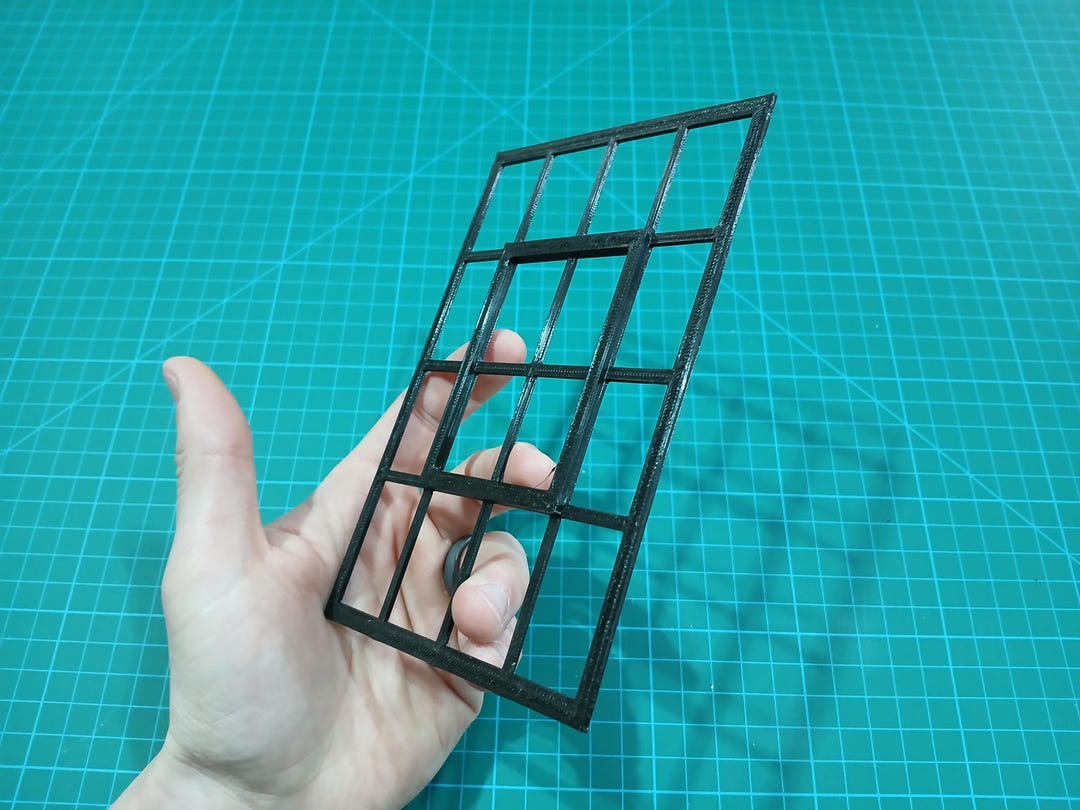 1:12 Scale 3D Printed Warehouse Windows for Miniatures, Dioramas, Scale ...