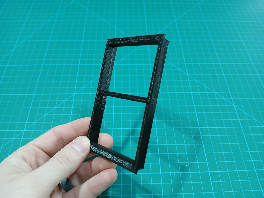 1:12 Scale Two-pane 3D Printed Windows for Miniatures, Dioramas, Scale ...