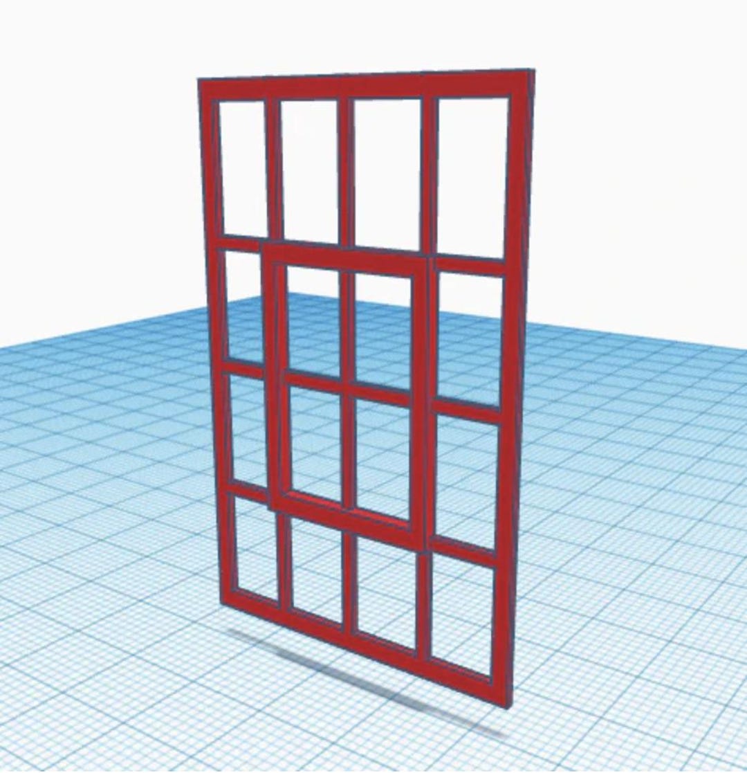 1:12 Scale Warehouse Windows .stl File - Etsy