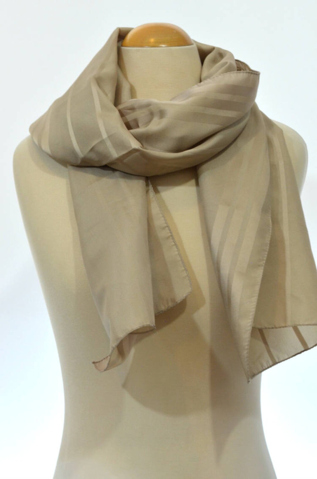 Gold Metallic Scarf Long Sheer Scarf Neutral Minimalist - Etsy