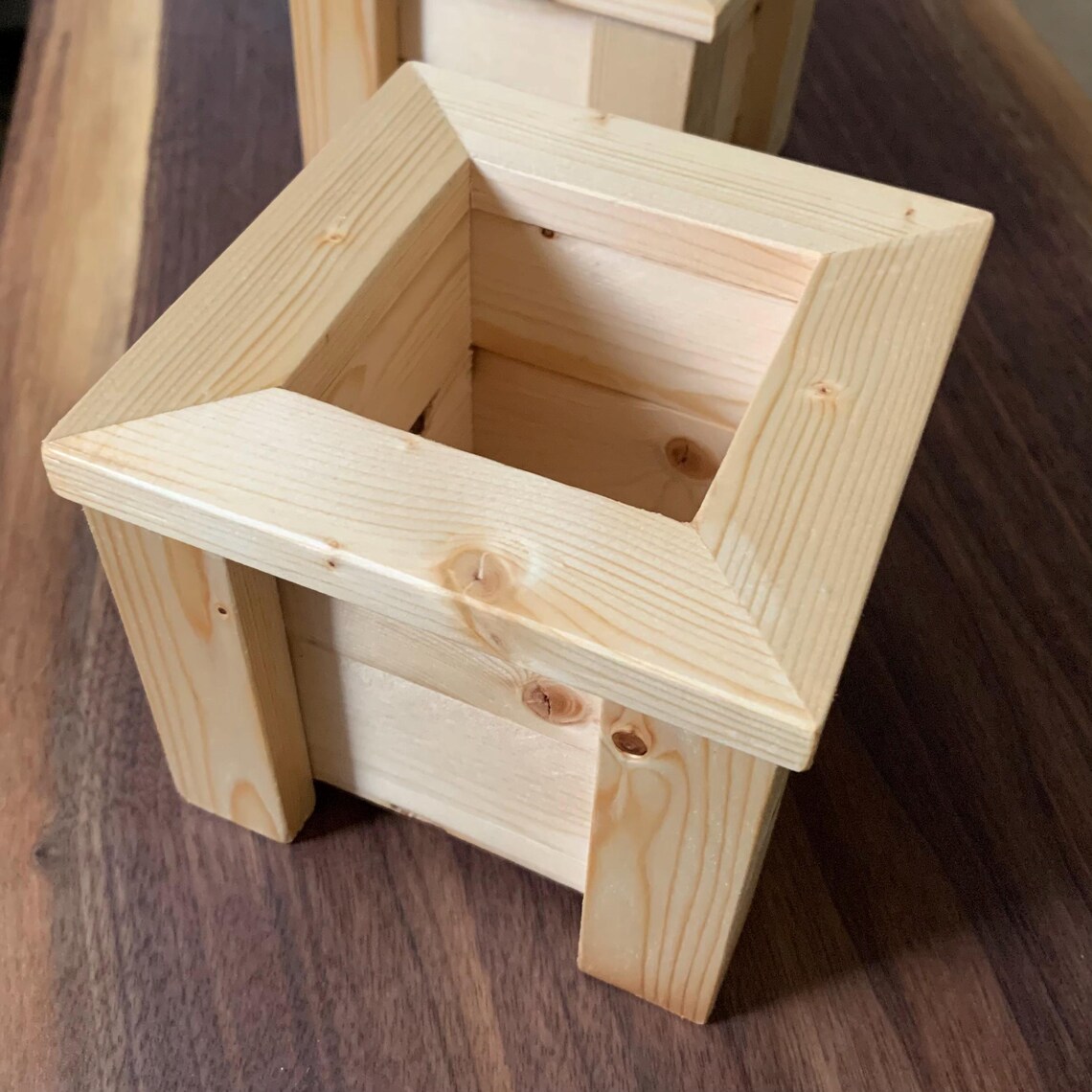 Mini Planter Box From Reclaimed Wood - Etsy Canada