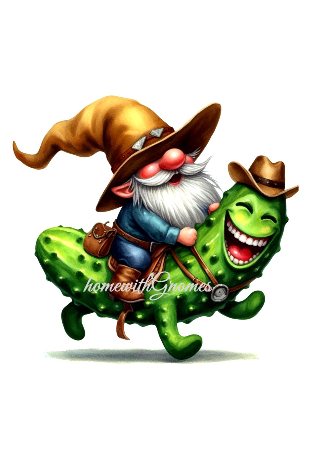 Funny Pickle Gnome Clipart, Pickleball SVG Designs (digital Download ...