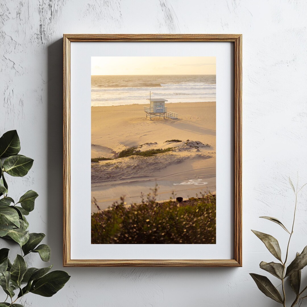Golden Hour Lifeguard Hut, Manhattan Beach | California Fine Art Prints ...