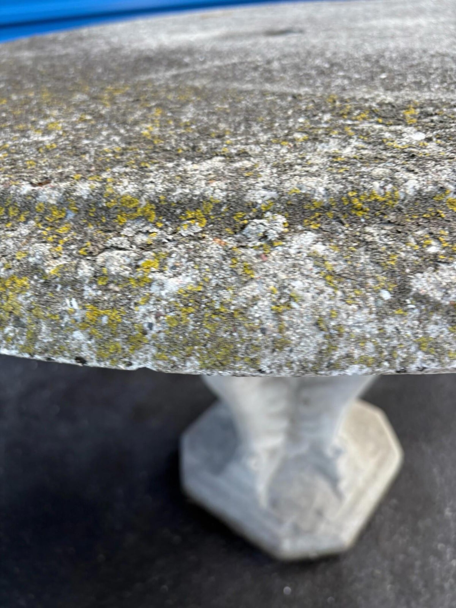 Vintage Coastal Cast Concrete Grotto Table Outdoor Garden Patio Decor ...