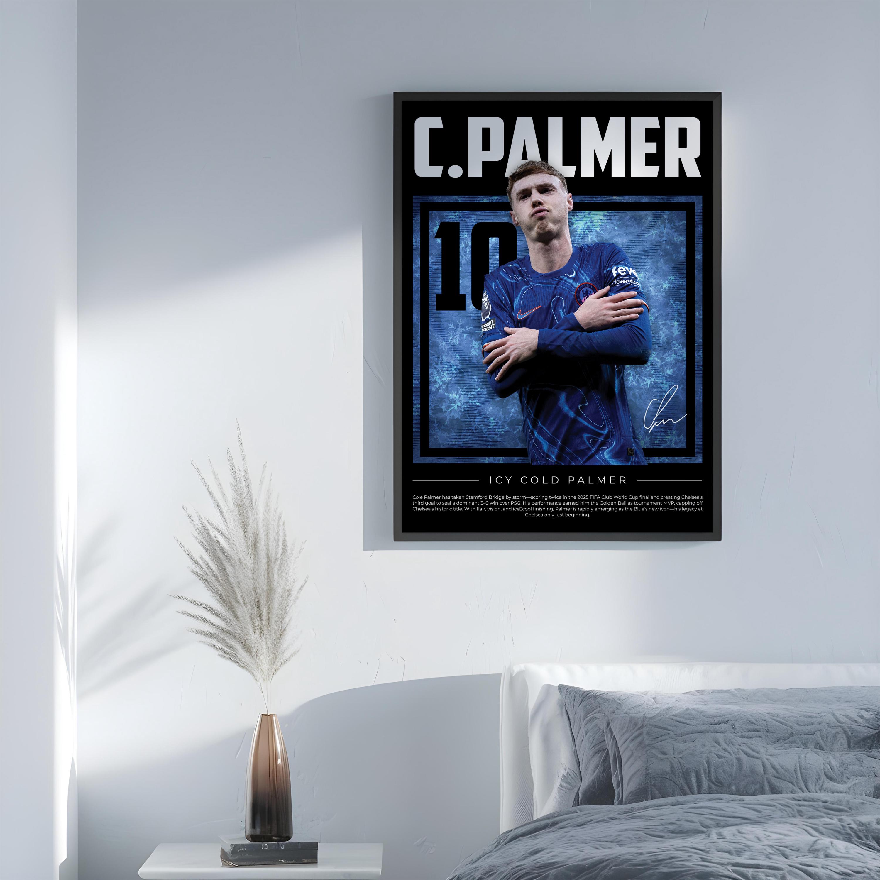Cole Palmer Chelsea Digital Poster | Football Wall Art | Stamford ...