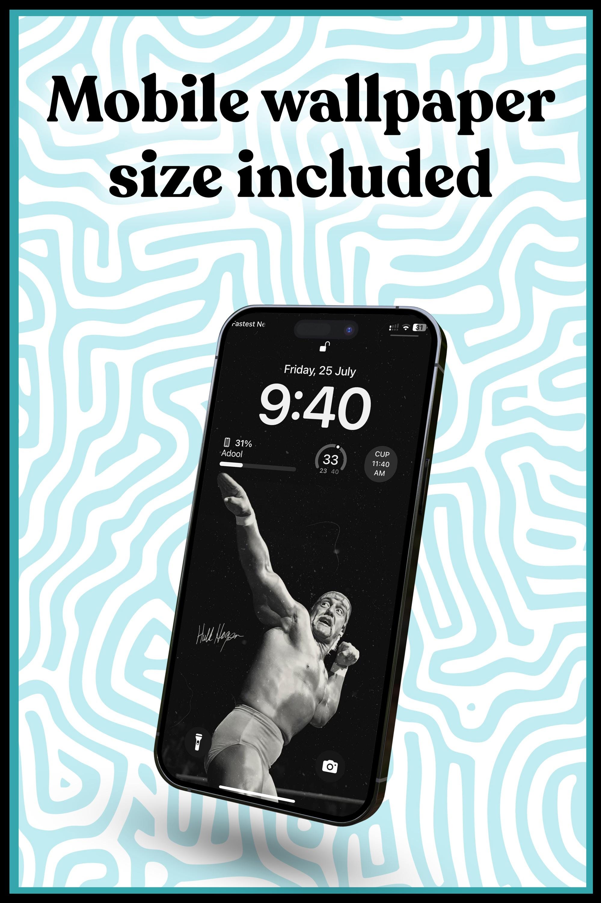 Hulk Hogan Tribute Poster – Wrestling Legend Memorial Print – Black ...