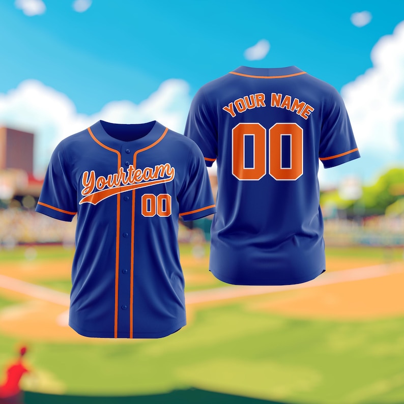 Personalized Name Number Logo Baseball Jersey, Design Your Own Jersey ...