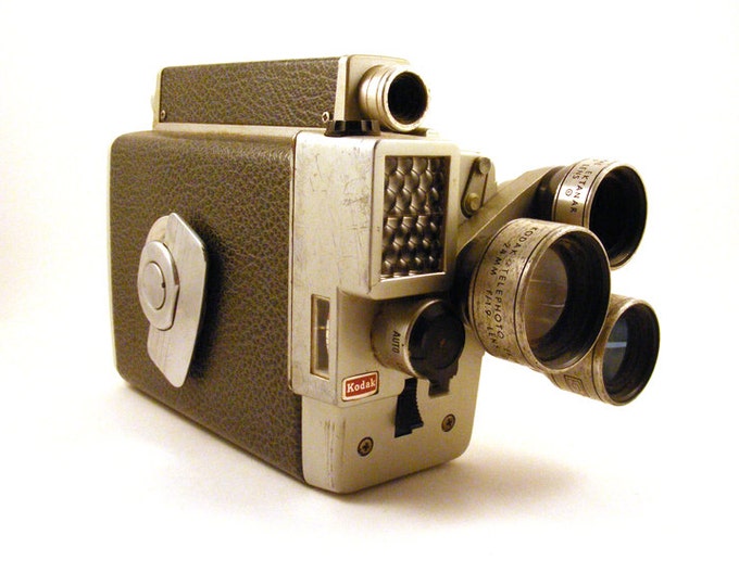 Kodak Cine Automatic Turret Movie Camera - F/1.9 - Mid Century Camera ...