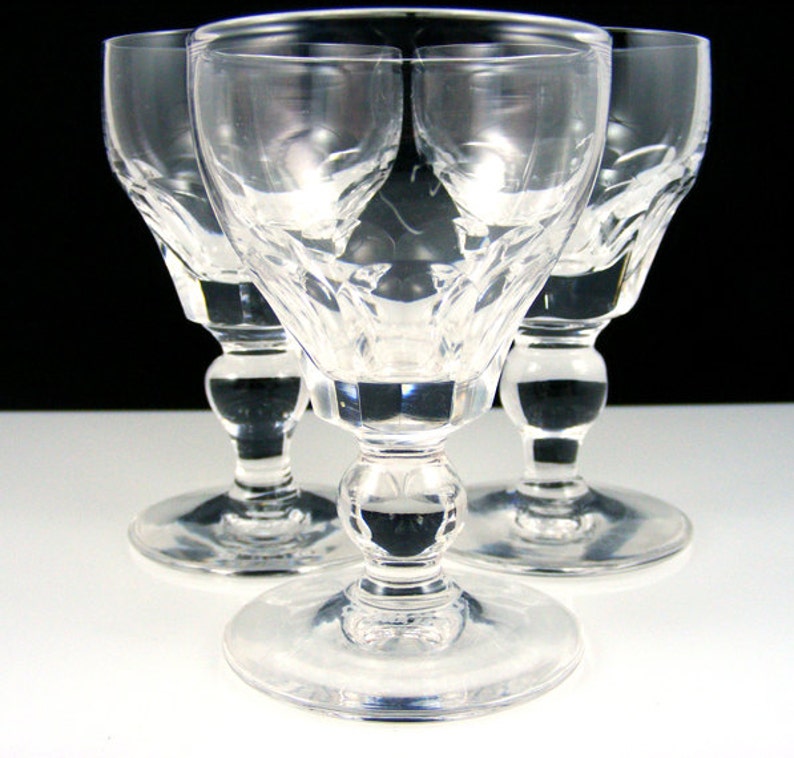Crystal Cordials Stuart of England Aperitif Glasses Vintage Stemware ...
