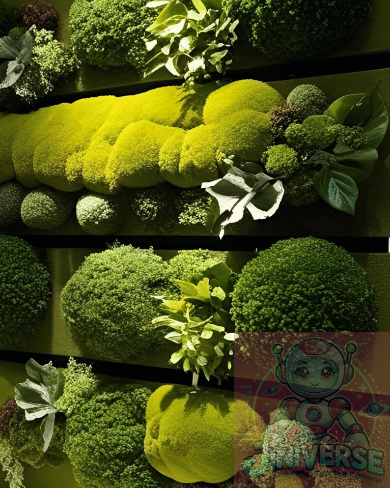 PRINTABLE Lush Preserved Moss Wall Art – 3D Greenery Wall Panel ...