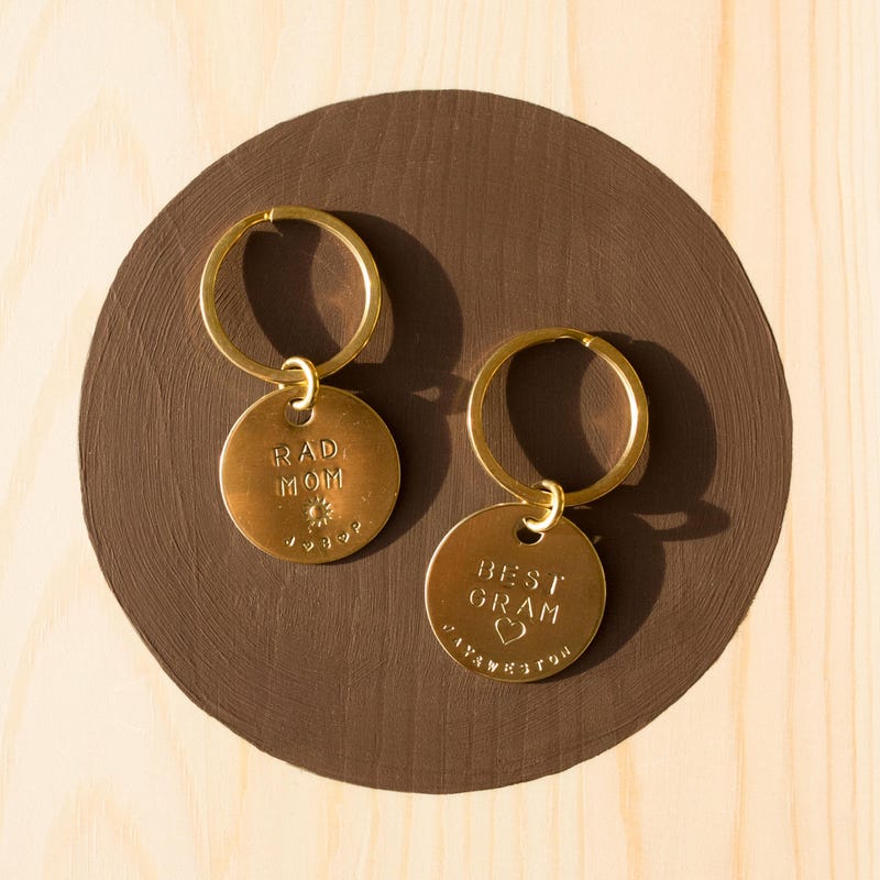 Brass Keychain - Etsy