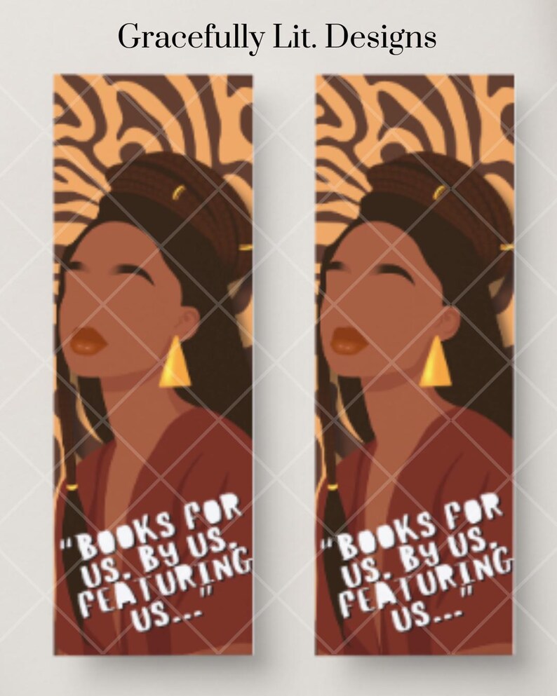 4 Brown Girl Bookmarks | Black Bookmarks | African American Inspired ...
