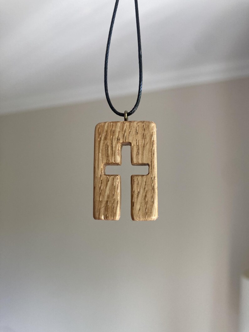 Beautiful Wooden Cross Necklace, Christian Cross Pendant, Perfect Gift ...