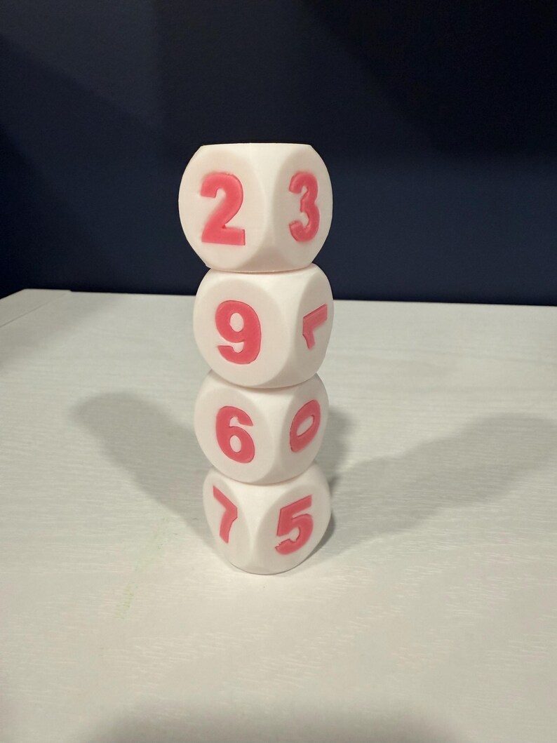 Extra Number Dice for Countdown Block Sets | Replacement Dice ...