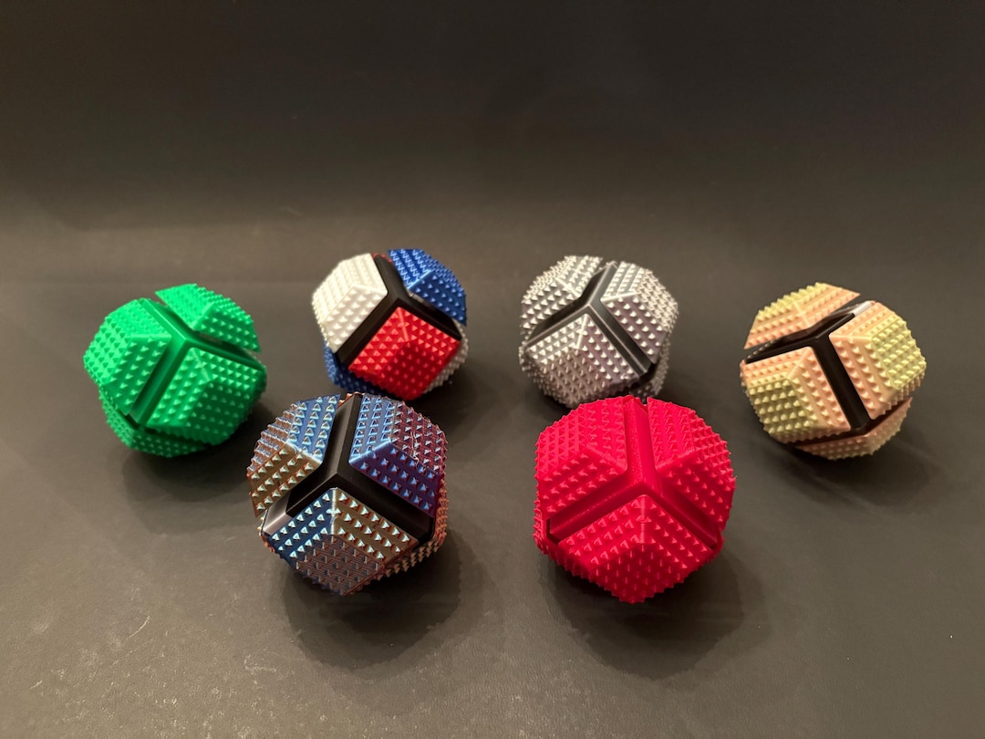 Clickey Cube Fidget Clicker: 6-sided Pokey Texture ASMR Stress Relief ...
