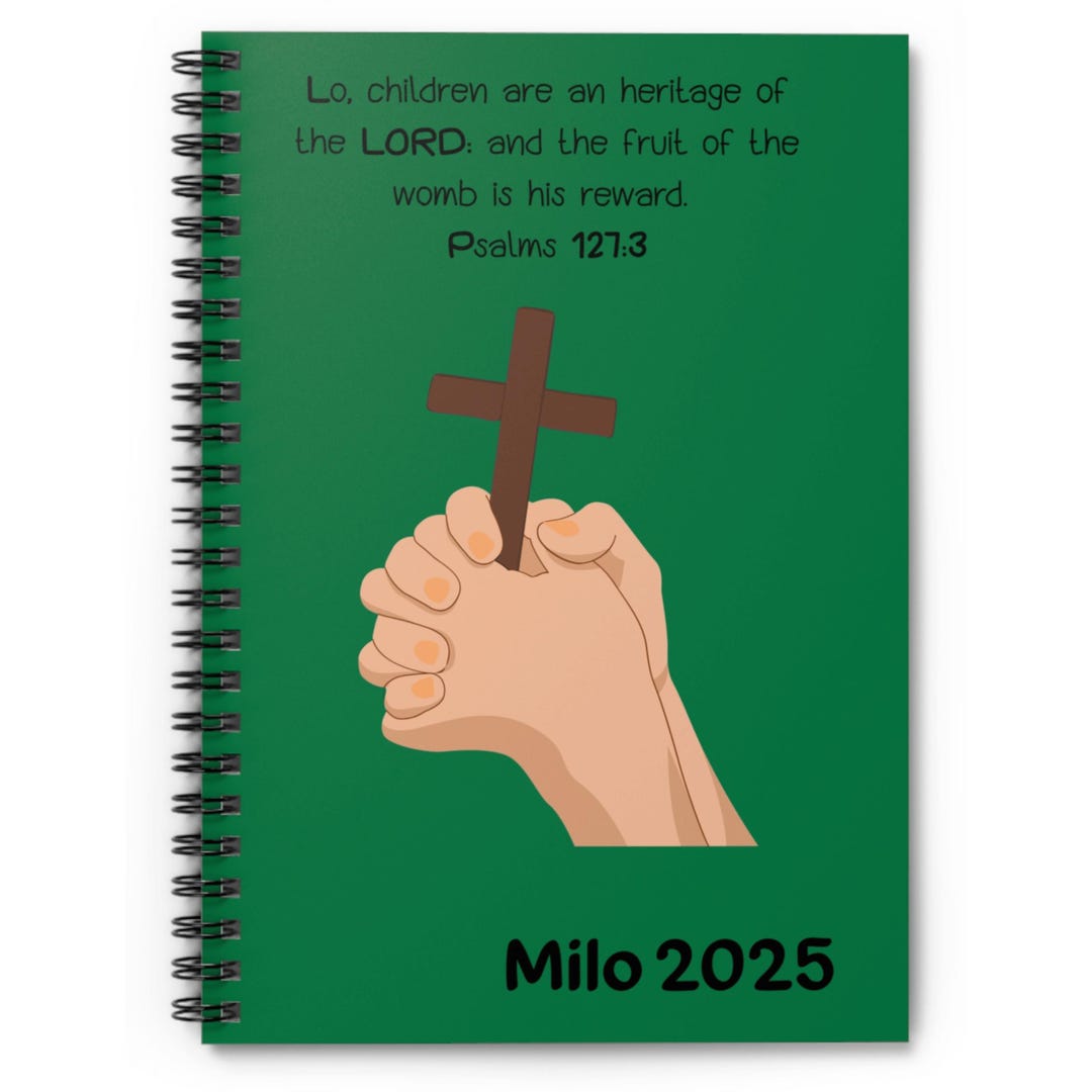 Sunday School Notebook Pad, Custom Notebook for Boys, Back to School ...