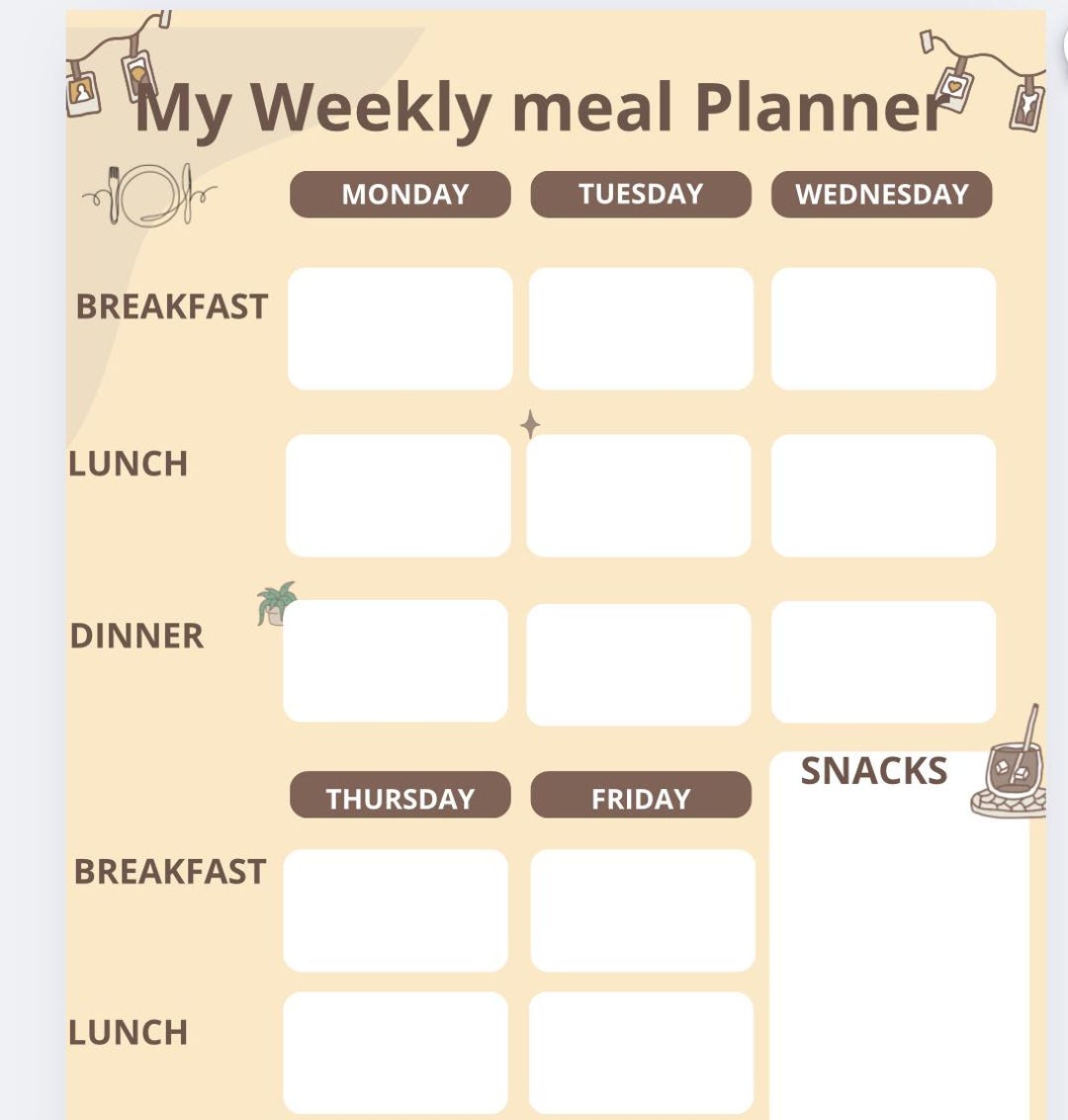 Baby Weaning Digital Weekly Planner Editable With Water Tracker - Etsy