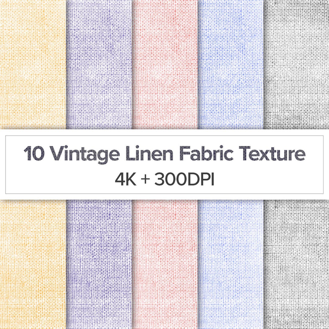 Vintage Woven Linen Fabric Texture Seamless 4K Backgrounds, Seamless ...