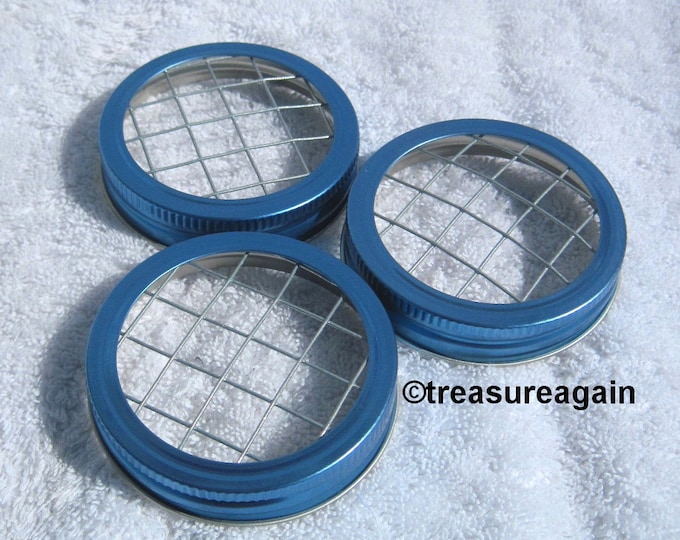 Mason Jar Blue Flower Frog Lids DIY Mason Jar Wedding Centerpieces ...