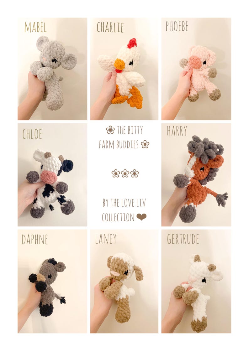 Crochet Phoebe the Pig Amigurumi Pattern (PDF Pattern) - Etsy