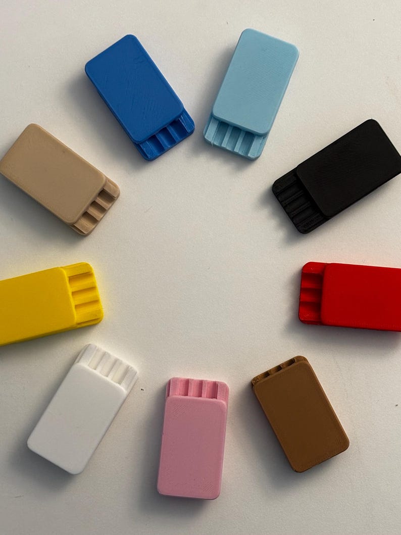 3D Printed Cable Organizer – Minimalist Nightstand Cord Holder - 3 Slot ...