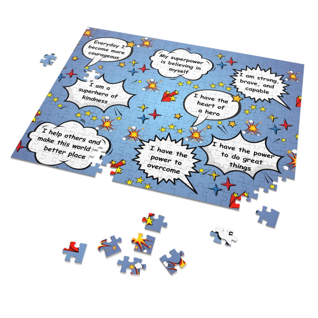 Superhero Hero Puzzle for Kids, Inspiring Adventure, Fun & Educational ...
